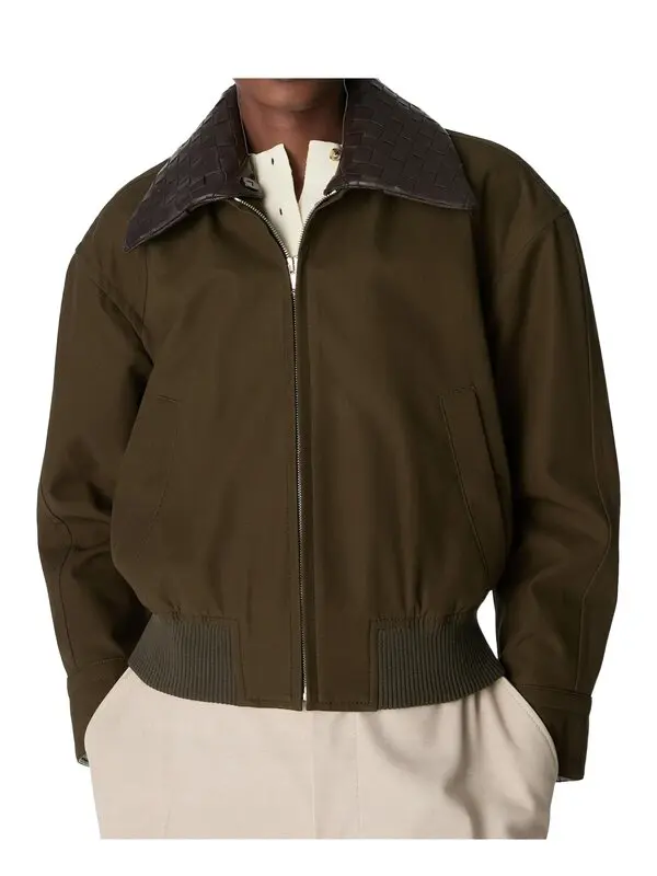 Bottega Veneta Cotton Twill Blouson - Deep Moss