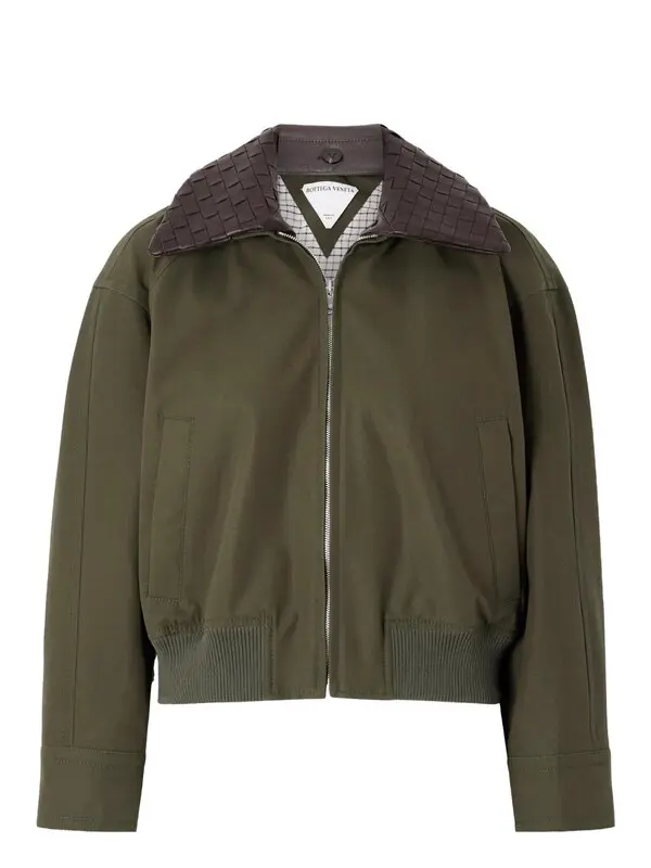 Bottega Veneta Cotton Twill Blouson - Deep Moss