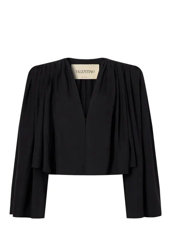 Valentino Garavani Satin Twill Jacket - Black