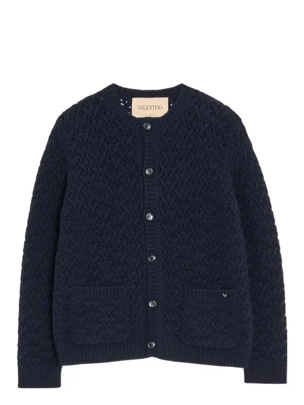 Valentino Garavani Long-sleeved Cardigan - Black