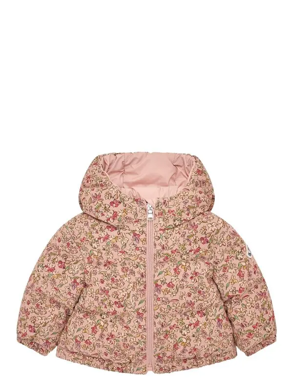 Moncler Francesca Hooded Corduroy Down Jacket - Pink