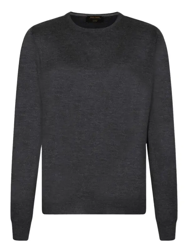GRAN SASSO Long-sleeved Pullover - Black