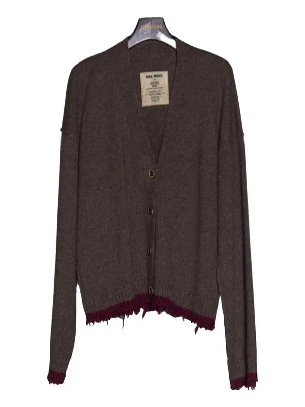 UMA WANG V-neck Knit Cardigan - Black