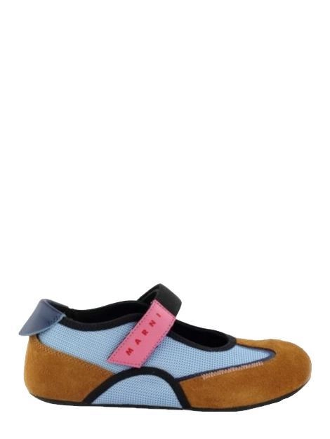 Marni Logo Ballet Flats - Multicolor