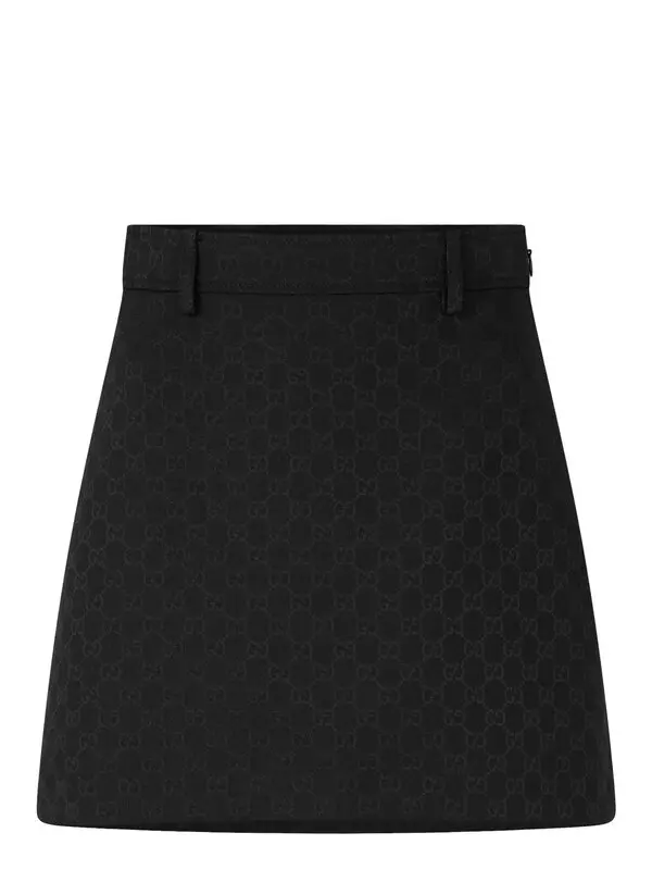 Gucci Flared Umbrella Skirt - Black