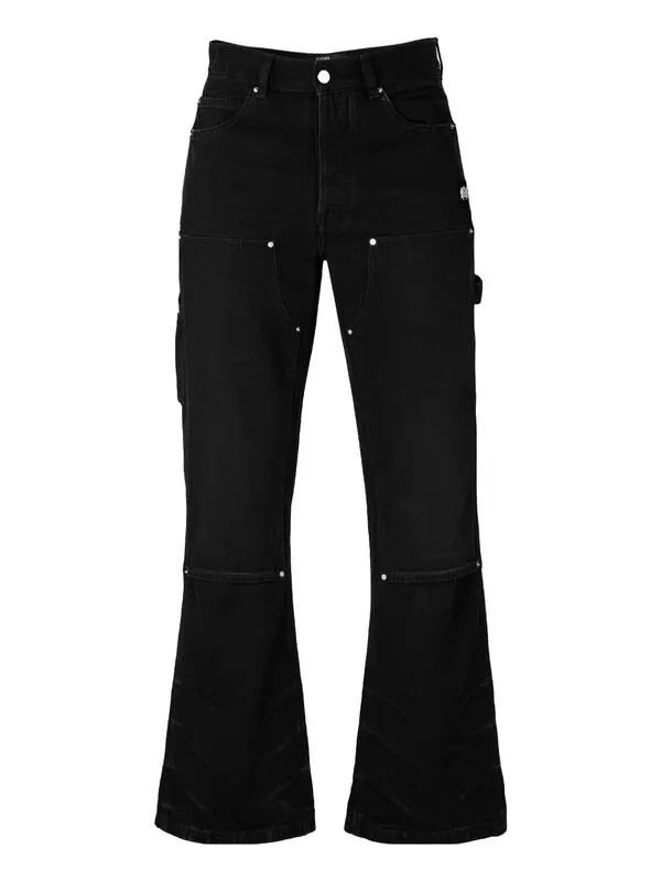 Amiri Cargo Flared Jeans - Black