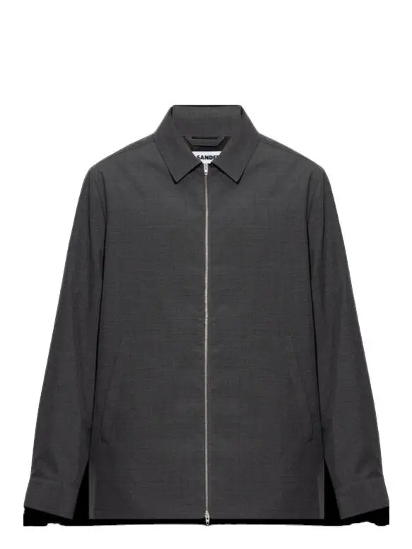 JIL SANDER Long-sleeve Zip-up Jacket - Grey