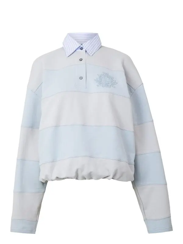 Acne Studios Striped Faux Two-piece Collared Top - No