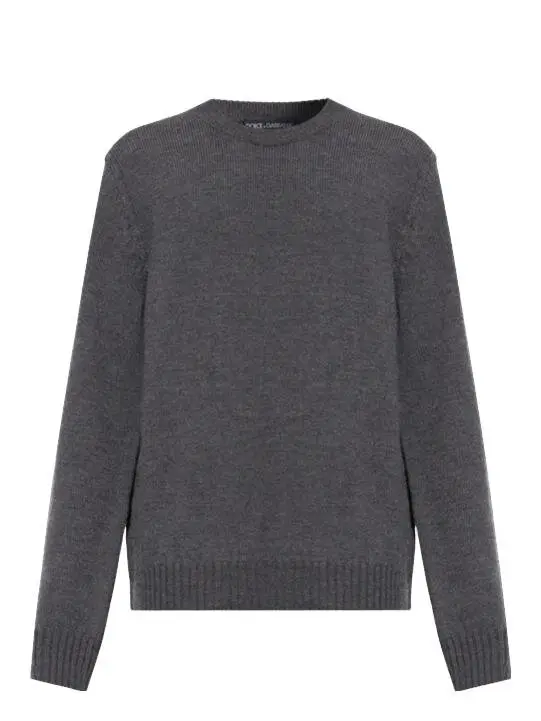 Dolce & Gabbana Crew Neck Long-sleeved Sweater - Grey