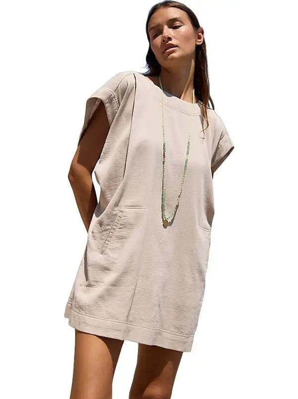 Free People Corbyn Mini Dress - Silver Grey