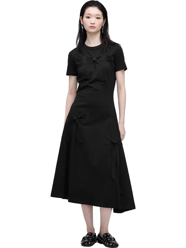 Marc Jacobs Bow Midi Dress - Black