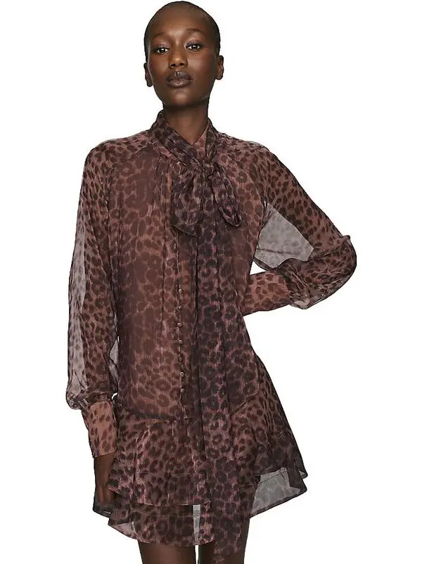 Bardot Adrie Mini Dress - Leopard