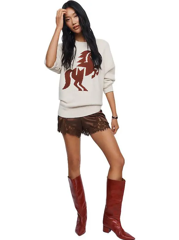 Maeve Pointed Toe Tall Boots - Red
