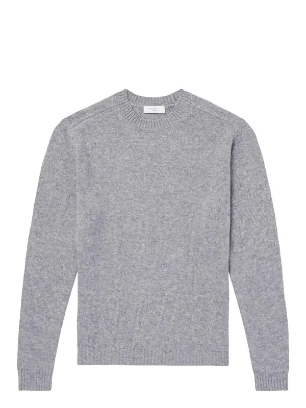 Boglioli Wool And Cashmere-blend Sweater - Gray