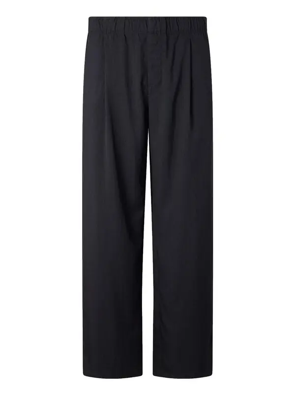 Our Legacy Wide-leg Pleated Tencel™ Lyocell-blend Twill Trousers - Black