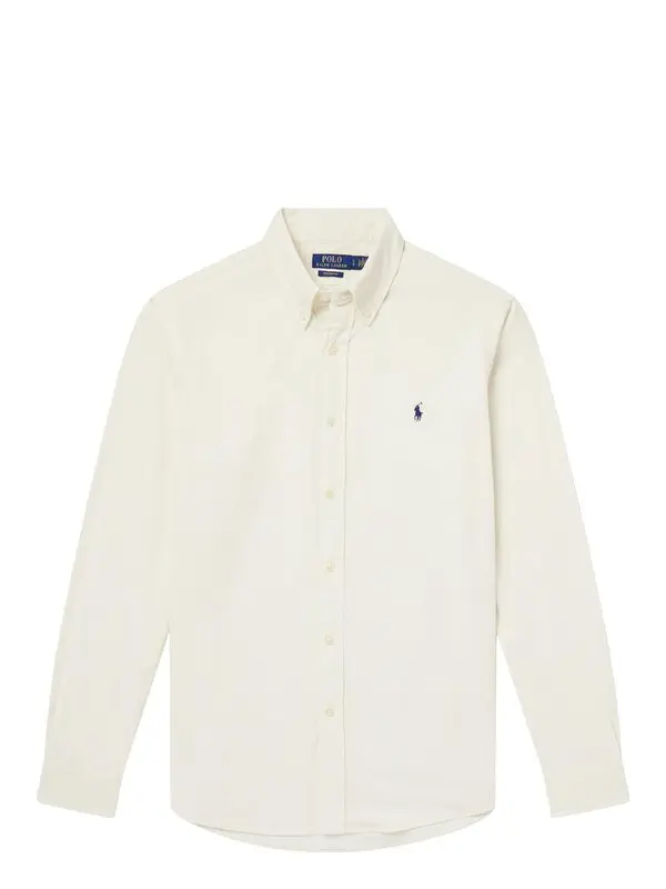 Polo Ralph Lauren Button-down Collar Cotton-corduroy Shirt - Neutrals