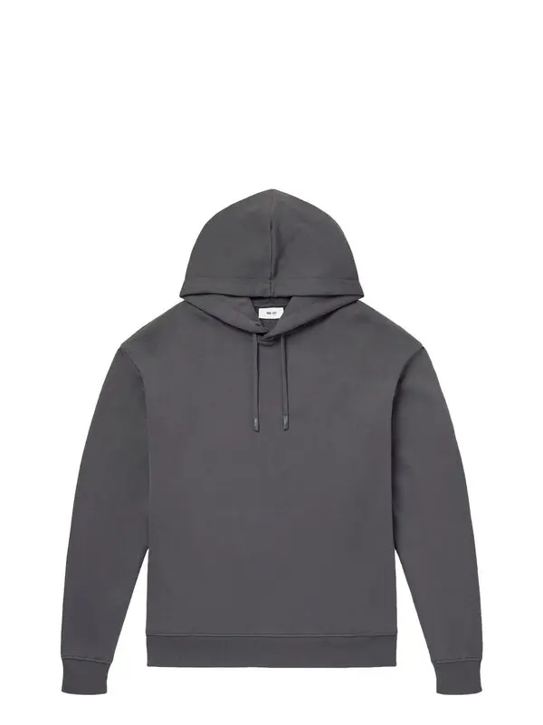 Nn07 David 3014 Organic Cotton-jersey Hoodie - Gray