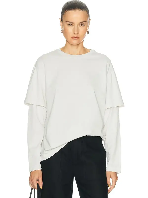 AGOLDE Lois Tee - Bone