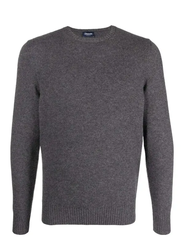 DRUMOHR Fine-knit Cashmere Jumper - Grey
