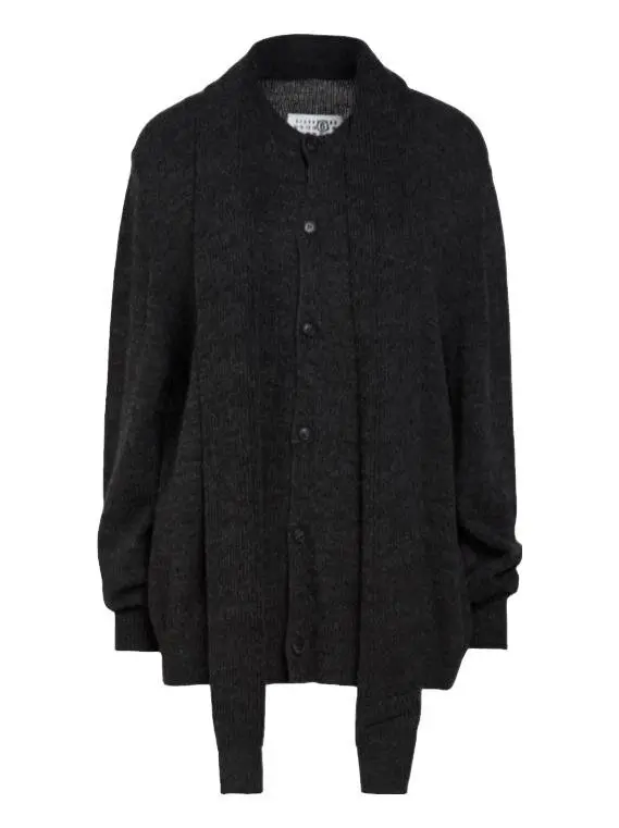 MAISON MARGIELA Midweight Knit Crew Neck Sweater - Black
