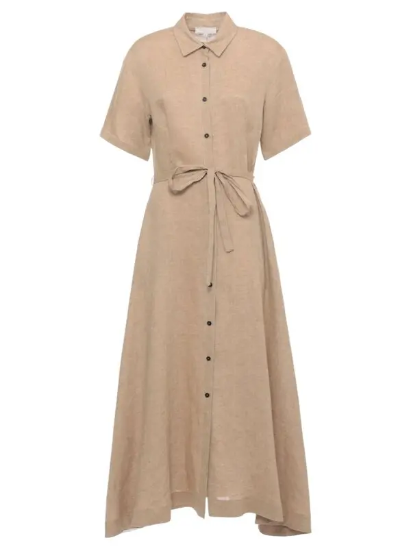 Antonelli Firenze Belted Midi Shirt Dress - No