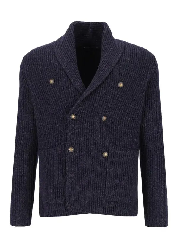 AL DUCA DAOSTA 1902 Long-sleeve Cardigan - Blue