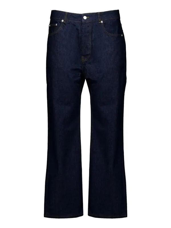 Officine Générale Belt-loop Denim Jeans - Black