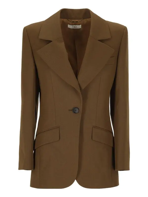 Chloé Lapel Long-sleeved Suit Jacket - No