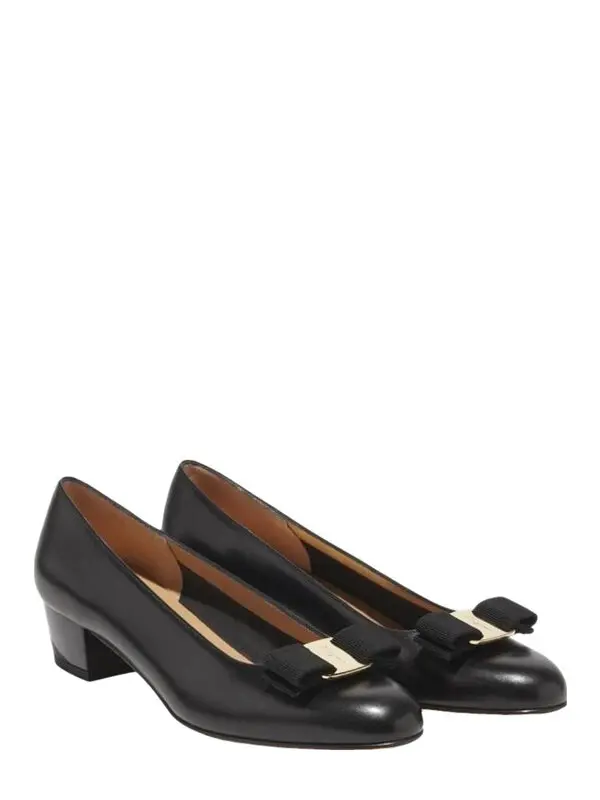 FERRAGAMO Vara Bow-tie High Heels - Black