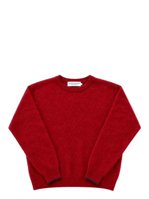 MAISON LOINTAINE Odette Grace Brushed Cashmere Sweater - Red