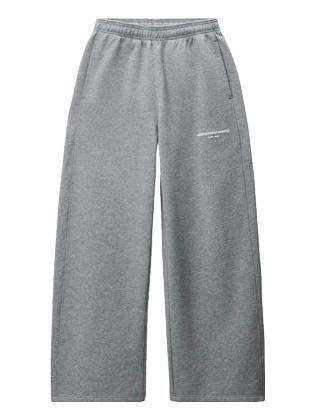 Alexander Wang Logo Print Mid-rise Relaxed Sweatpants - Tan