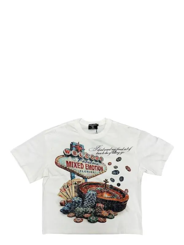Mixed Emotion Lottery Tee Shirt - White