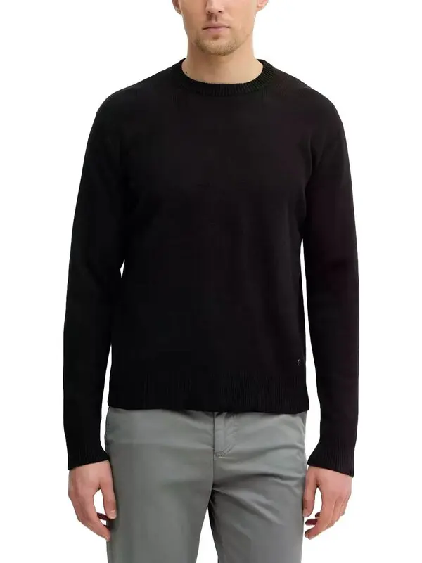 Sisley Crew-neck Sweater - Black