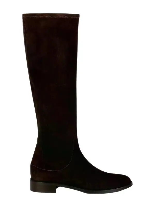 LORENZO MASIERO Suede Knee-high Boots - Brown