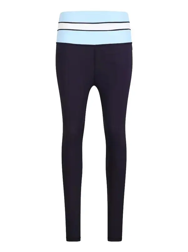 HOUSE OF GRAVITY Stripe-detail Leggings - Blue