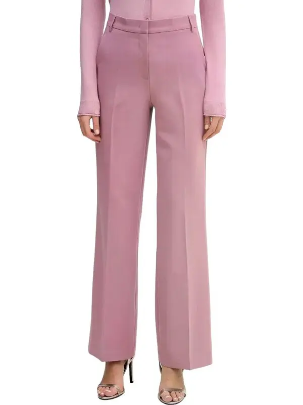 Sisley Belt-loop Tailored Trousers - Pink