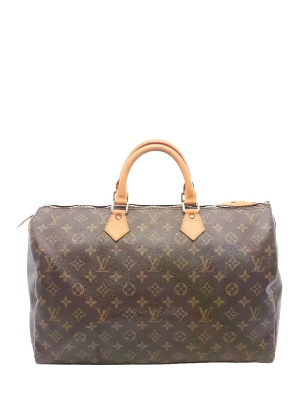 LOUIS VUITTON 1992 Monogram Speedy 40 Boston Bag - Brown