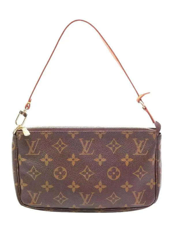 LOUIS VUITTON 2000 Monogram Pochette Accessoires Shoulder Bag - Brown