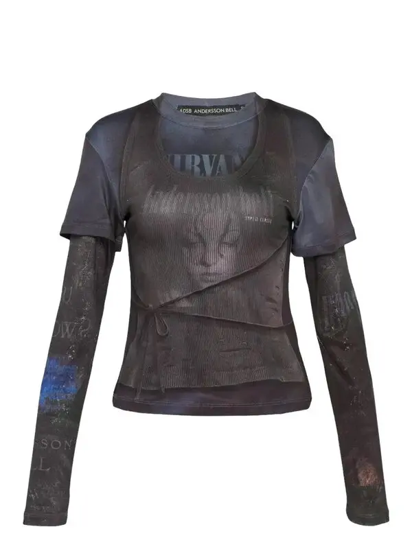 Andersson Bell Rock Archive Layered T-shirt - Black