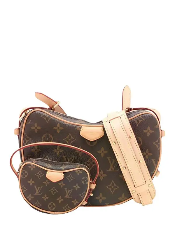 LOUIS VUITTON Monogram Croissant Mm Shoulder Bag - Brown