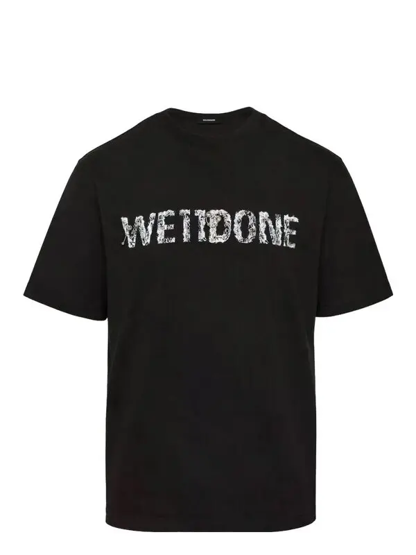 We11Done Logo-print T-shirt - Black