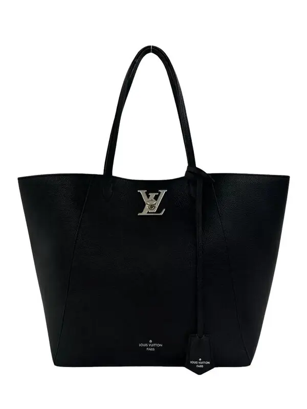 LOUIS VUITTON Lockme Cabas Tote Bag - Black