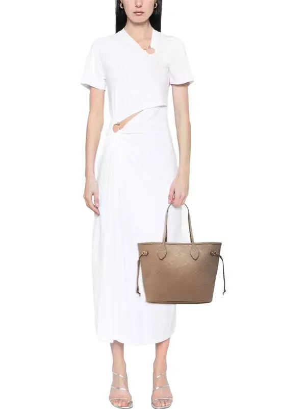LOUIS VUITTON Monogram Giant Empreinte Neverfull Mm Tote Bag - Neutrals