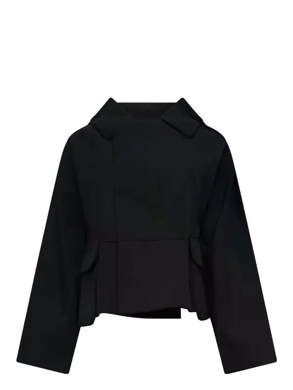 Comme Des Garçons Cropped Button-up Jacket - Black