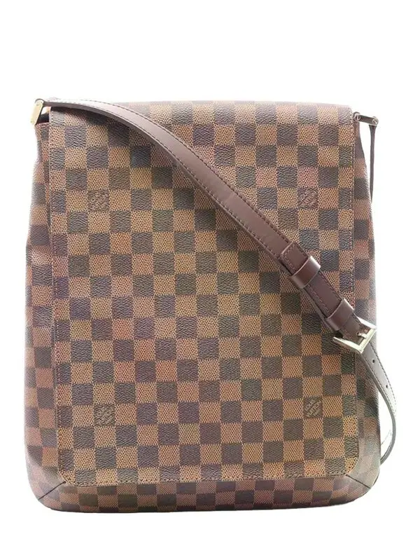 LOUIS VUITTON Damier Ebene Musette Salsa Long Strap Cross Body Bag - Brown