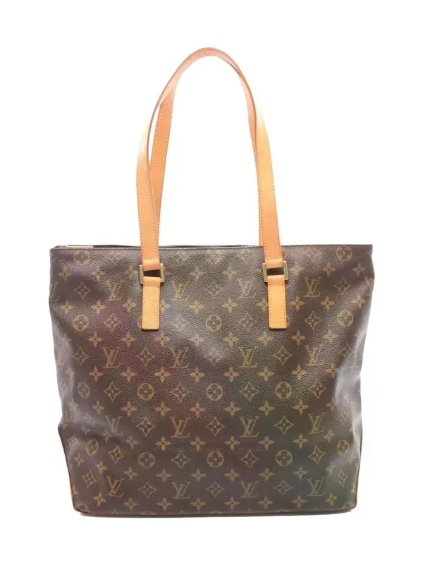 LOUIS VUITTON Monogram Cabas Mezzo Tote Bag - Brown