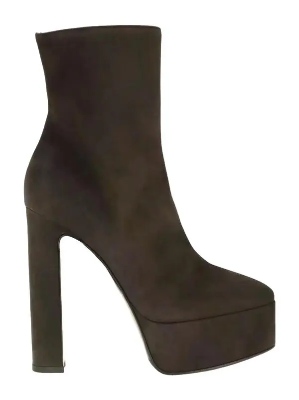 LE SILLA Nora Platform Ankle Boots - Brown