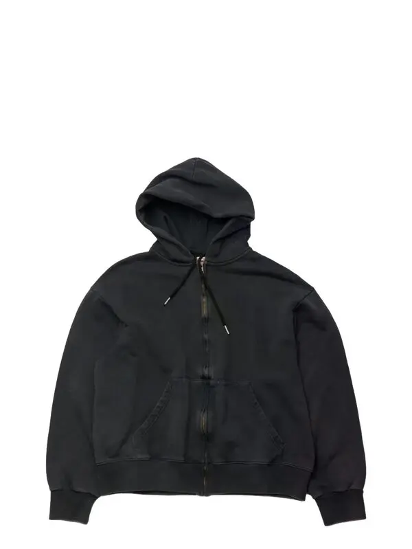 STOCKHOLM SURFBOARD CLUB Logo-print Zip-up Hoodie - Black