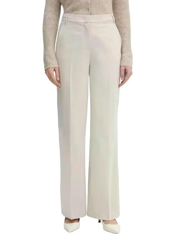Sisley Flat-front Trousers - Neutrals
