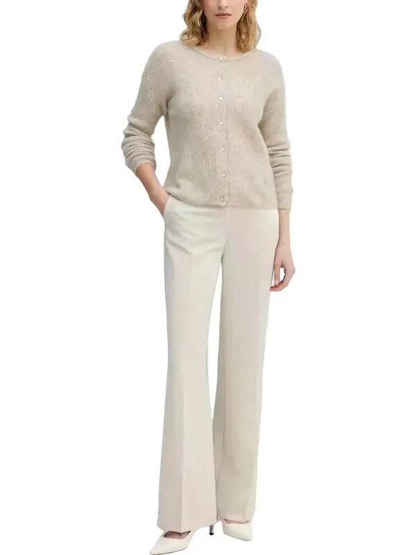 Sisley Flat-front Trousers - Neutrals
